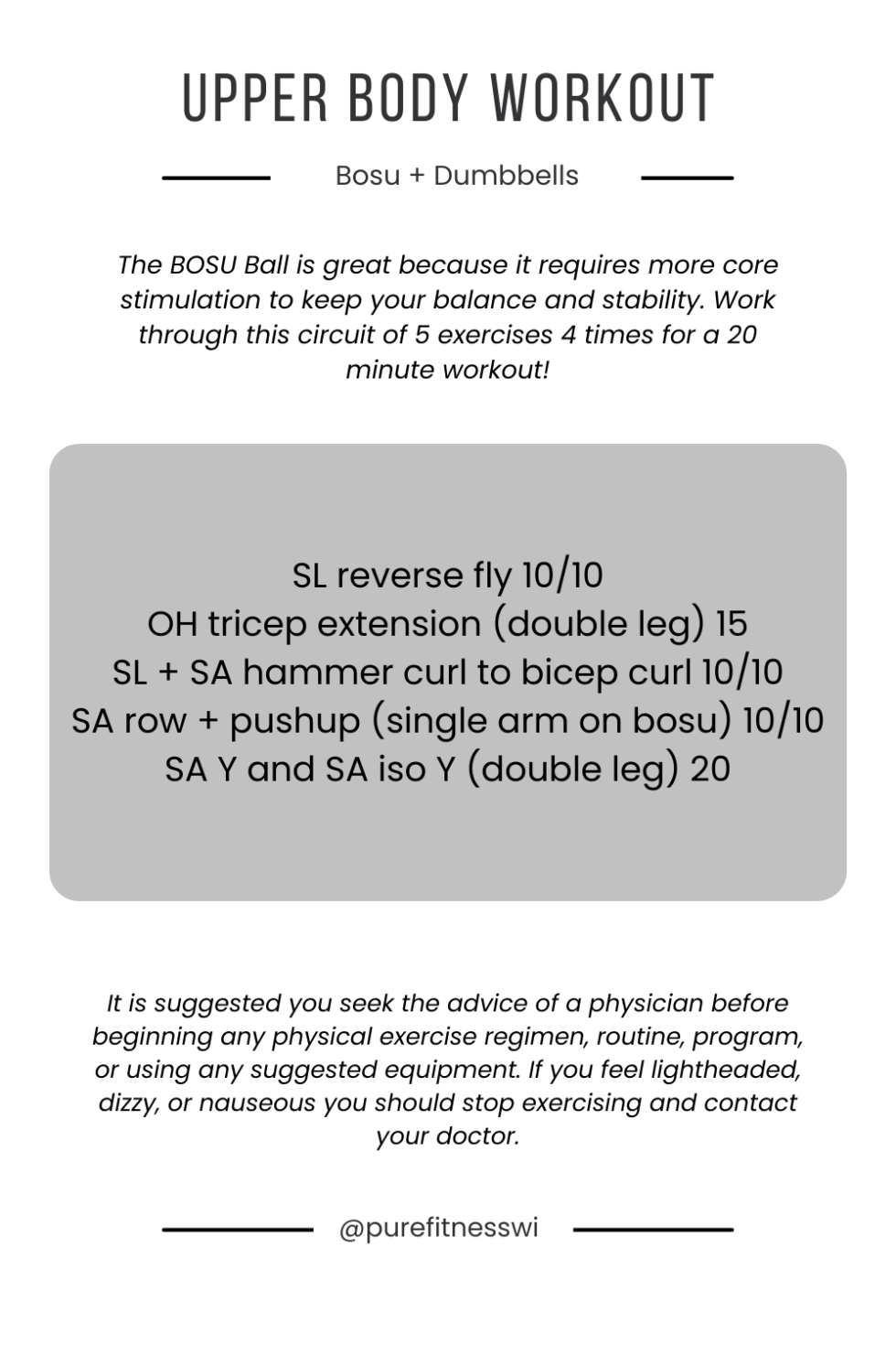 How To Use a BOSU and Swiss Ball - Pure Fitness WI