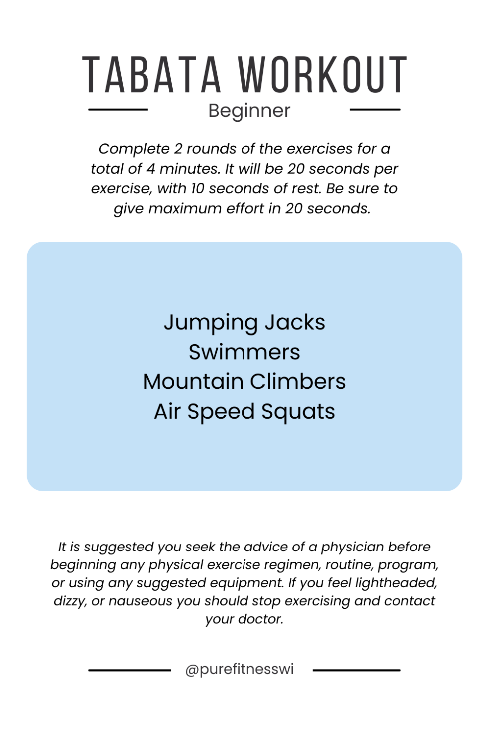 Tabata Workouts: Is 4 Minutes a Day too Good to be True? - Pure Fitness WI