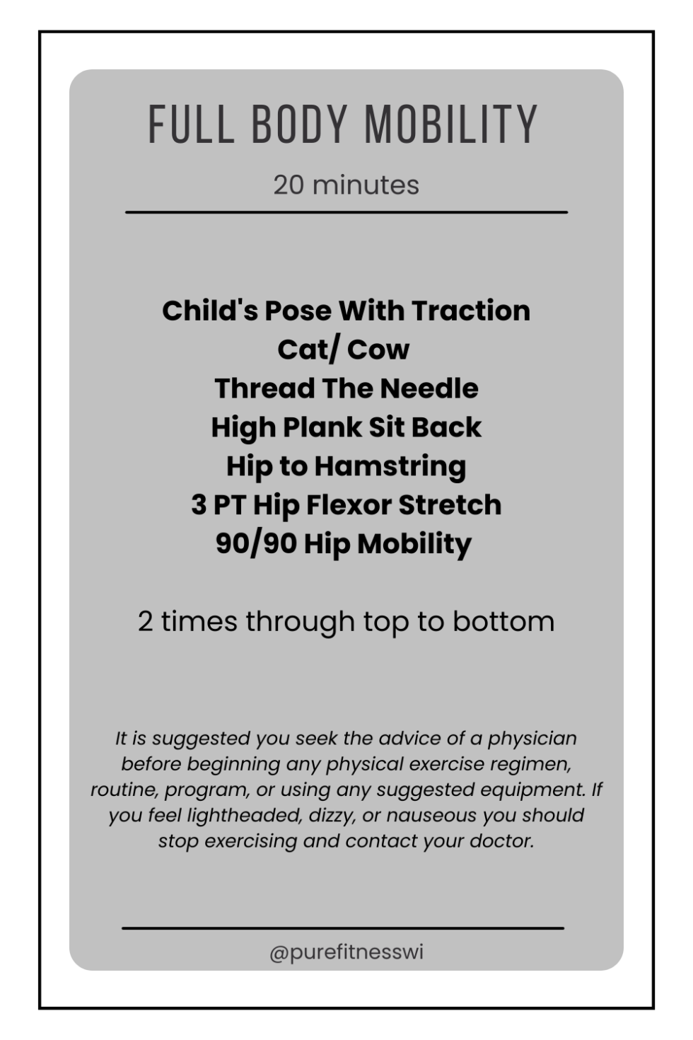 8 Mobility Exercises Anyone Can Do - Pure Fitness WI